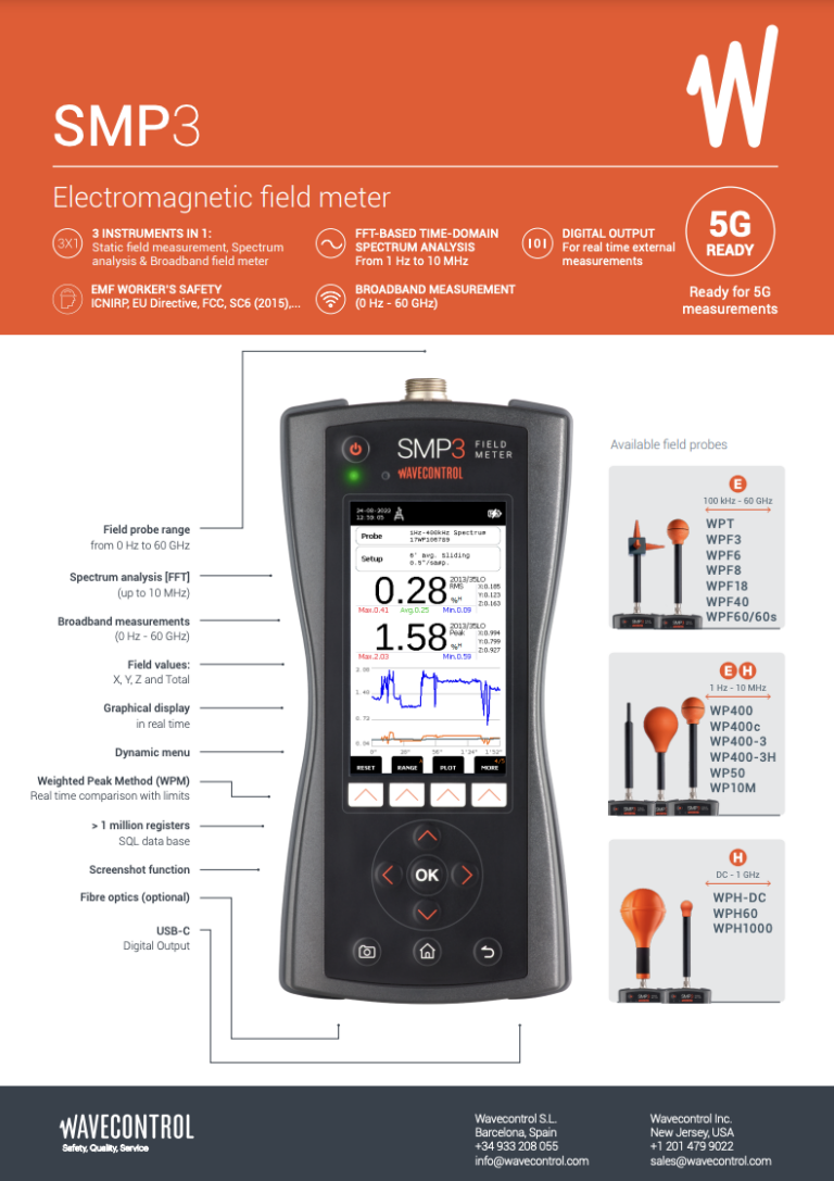 SMP3电磁辐射检测仪, SMP3场强仪高性能宽频测试仪_Wavecontrol官网